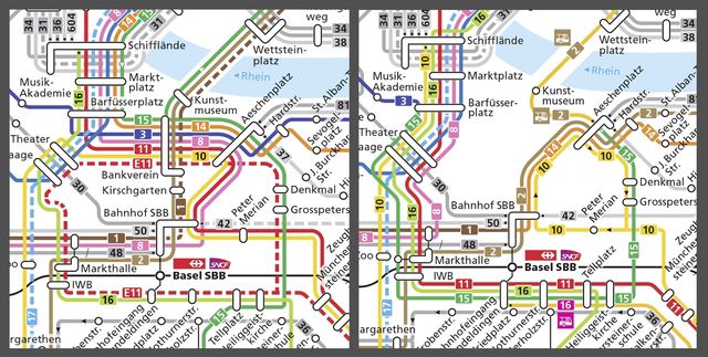 So sieht das Netz der BVB während der Bankverein-Sperrung aus | Basler ...