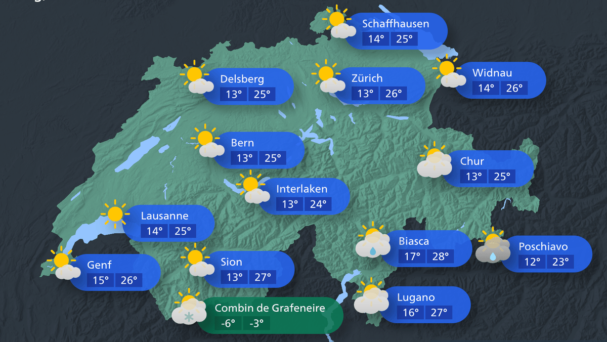 Wetter am Wochenende: Regen in der Schweiz – am Montag wird es wieder ...