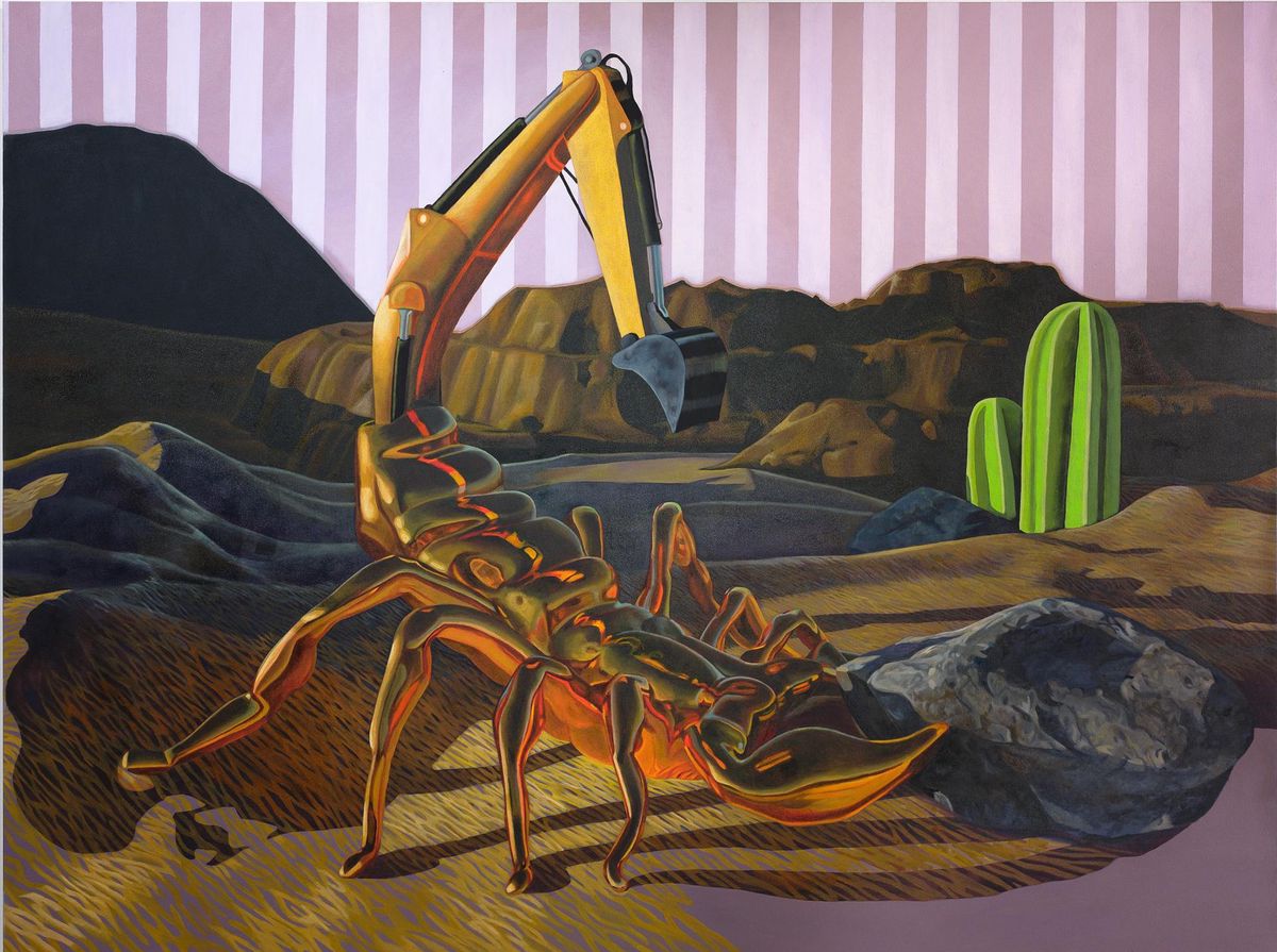 Analyse d’une oeuvre d’art: Un scorpion joue à la charade sur un ...