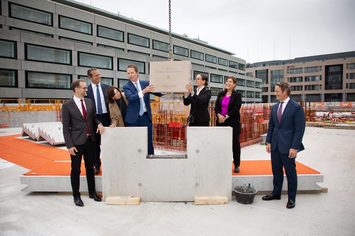 Projet Praille-Acacias-Vernets à Genève: Pose de la première pierre du ...