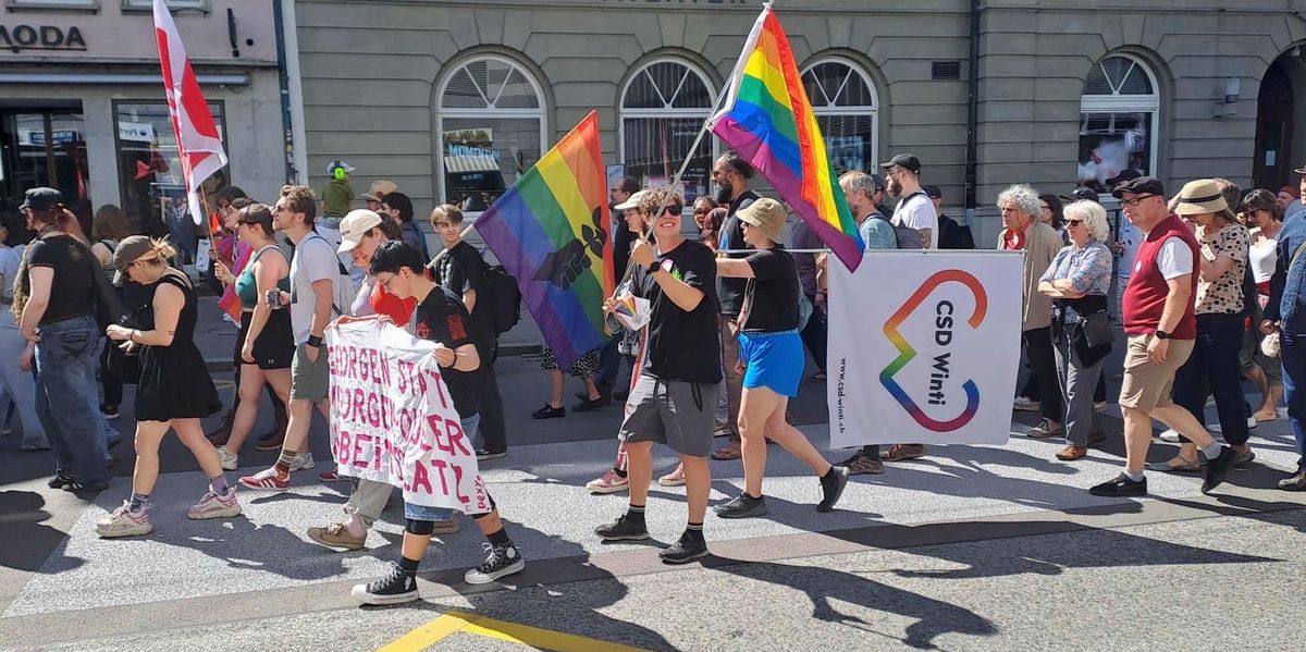 Erster Christopher-Street-Day in Winterthur: «Dass wir unsere Gesichter nicht problemlos zeigen ...