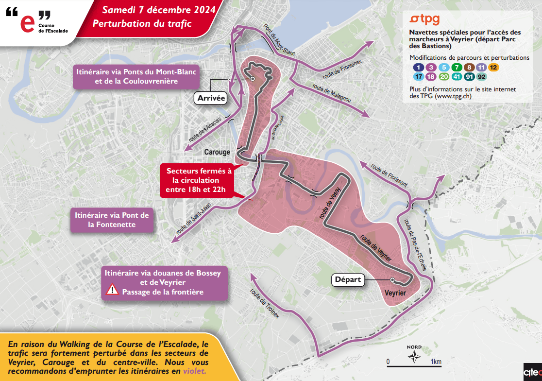 Genève: la course de l’escalade perturbe la circulation | Tribune de Genève
