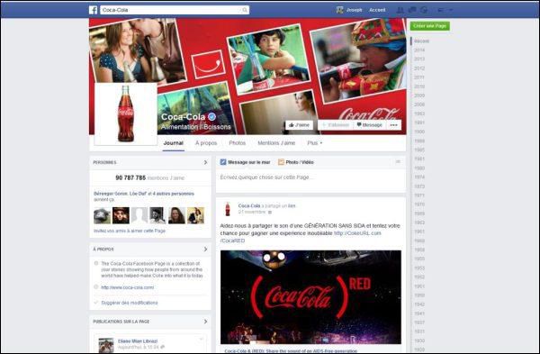 Accord en France – Facebook noue un partenariat avec Coca-Cola - L ...