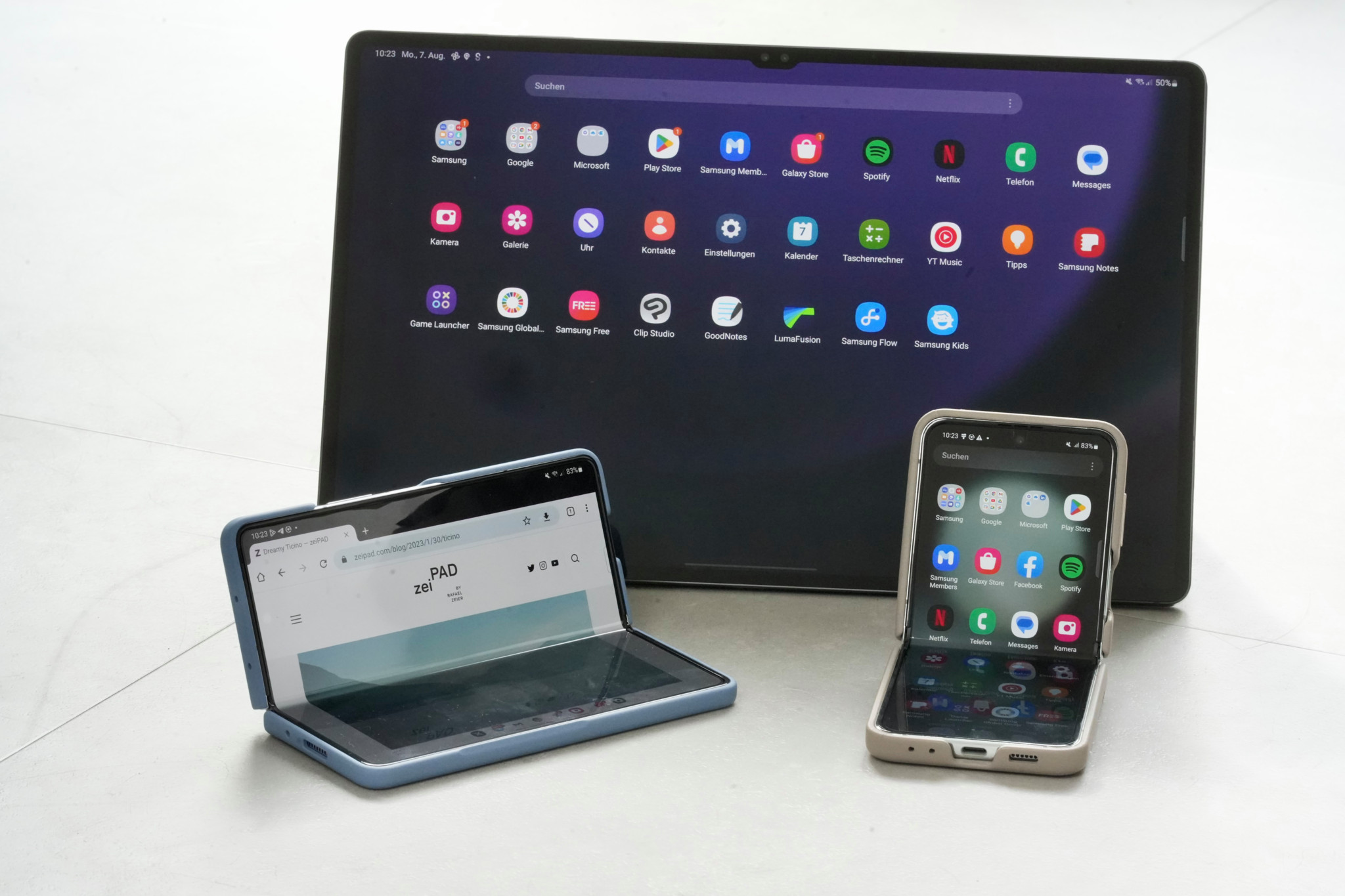 Neue Falthandys und Tablets von Samsung: Fold, Tab Ultra und Flip im ...