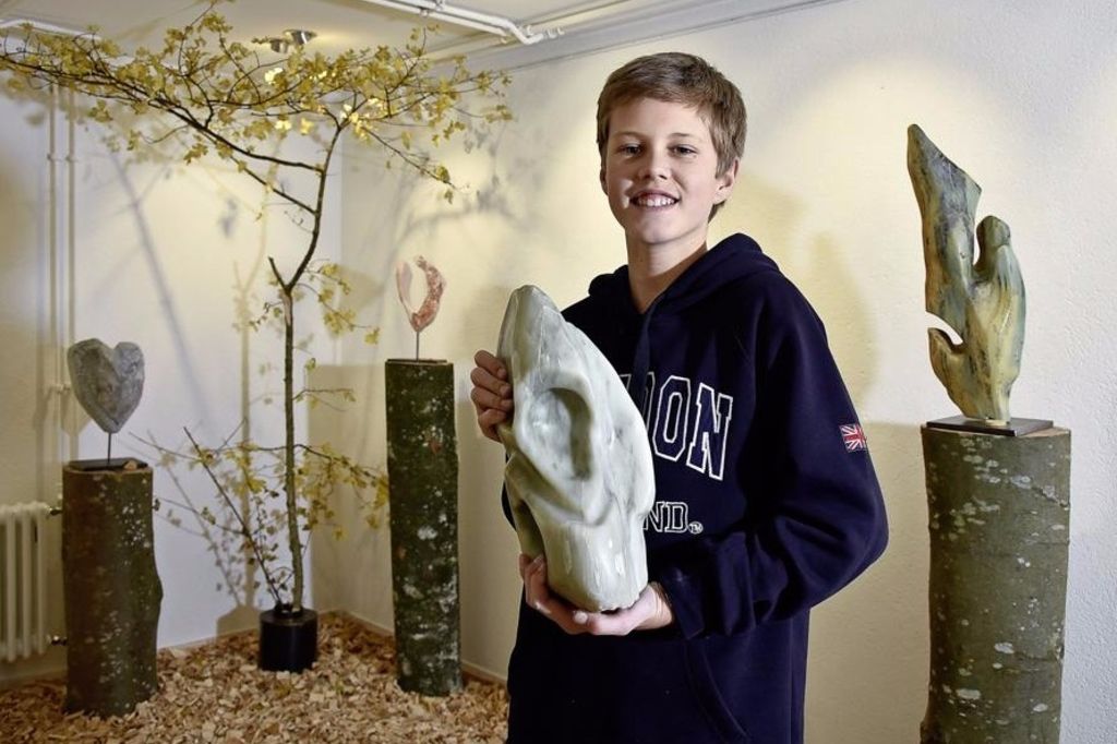 A 13 ans, Tim Haag sculpte la pierre comme les grands | 24 heures