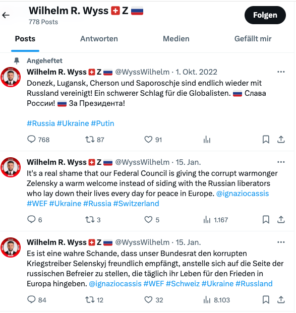 Schweizer verbreiten russische Propaganda auf Social Media | Tages-Anzeiger