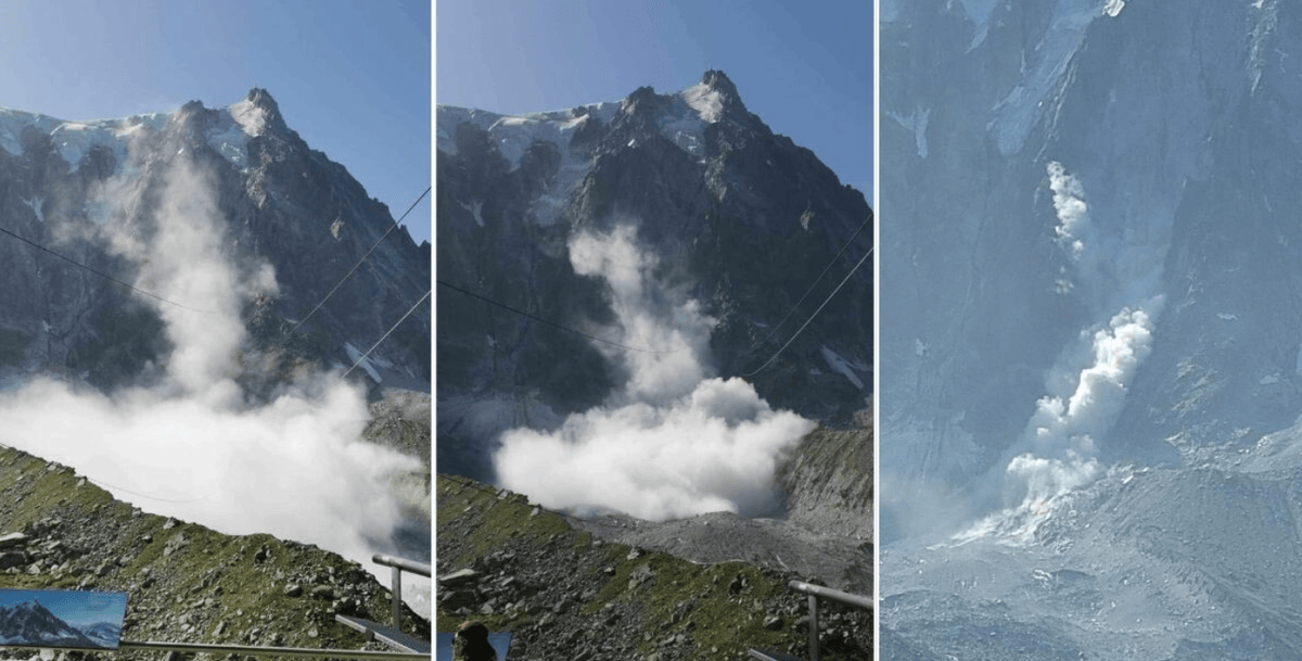 Haute-Savoie: La canicule provoque d’énormes éboulements dans les Alpes ...