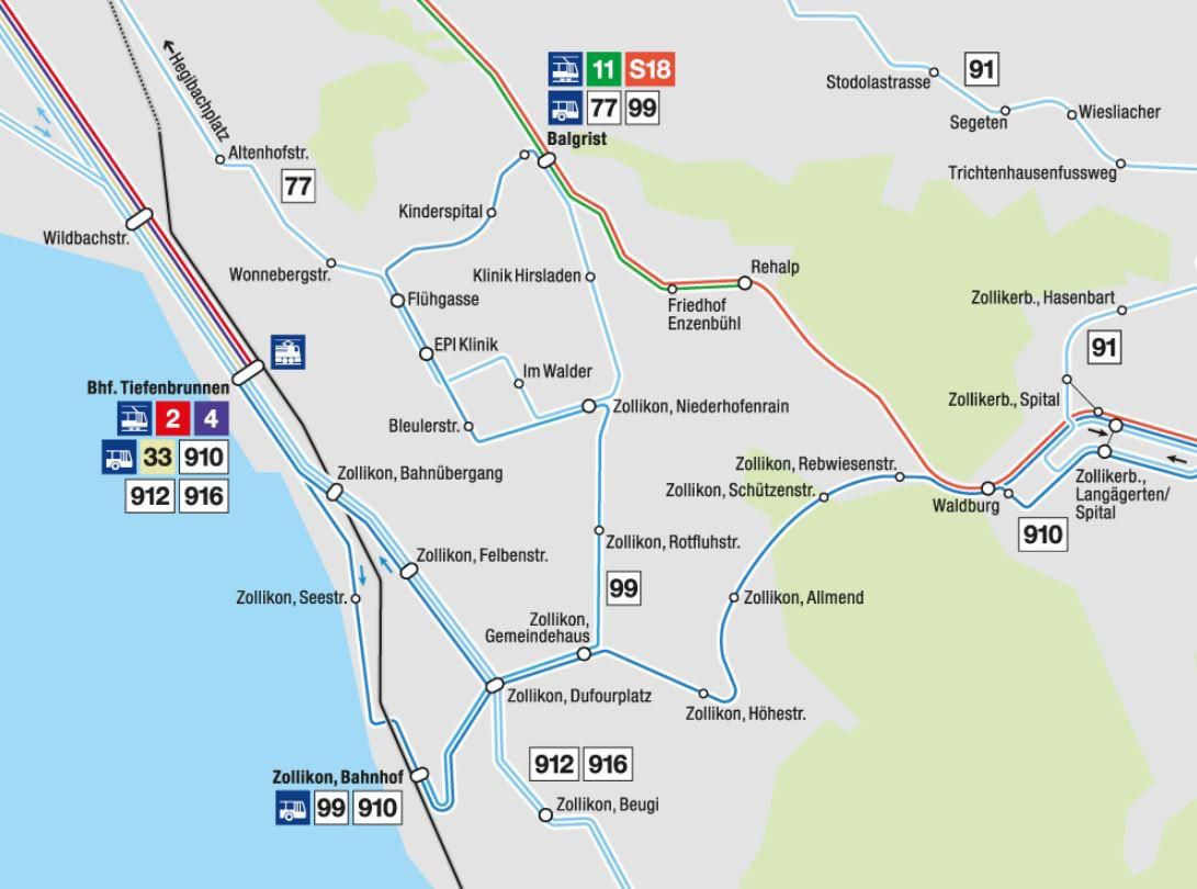 Neue ÖV-Verbindungen in Zürich: Auch der Arzt kann mit dem Bus zur ...