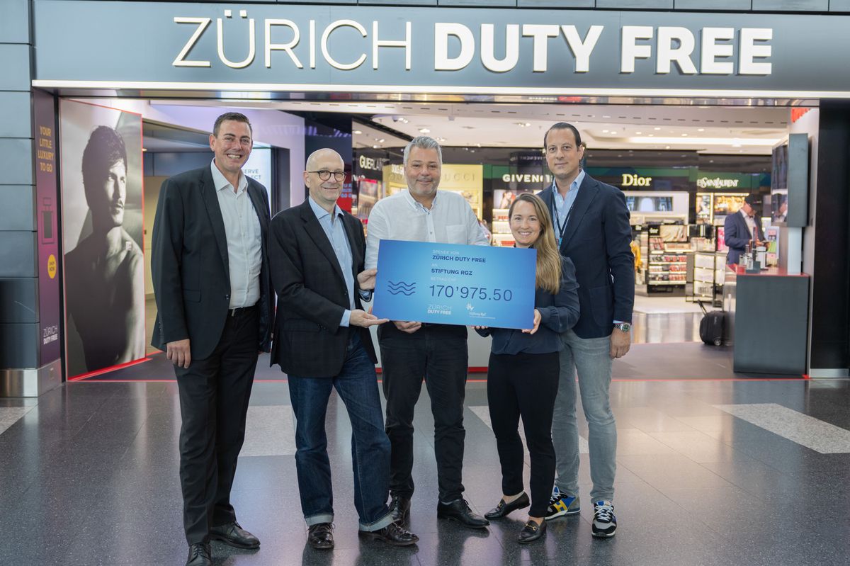 Flughafen Zürich: Wasser bringt 170’000-Franken-Spende für guten Zweck ...