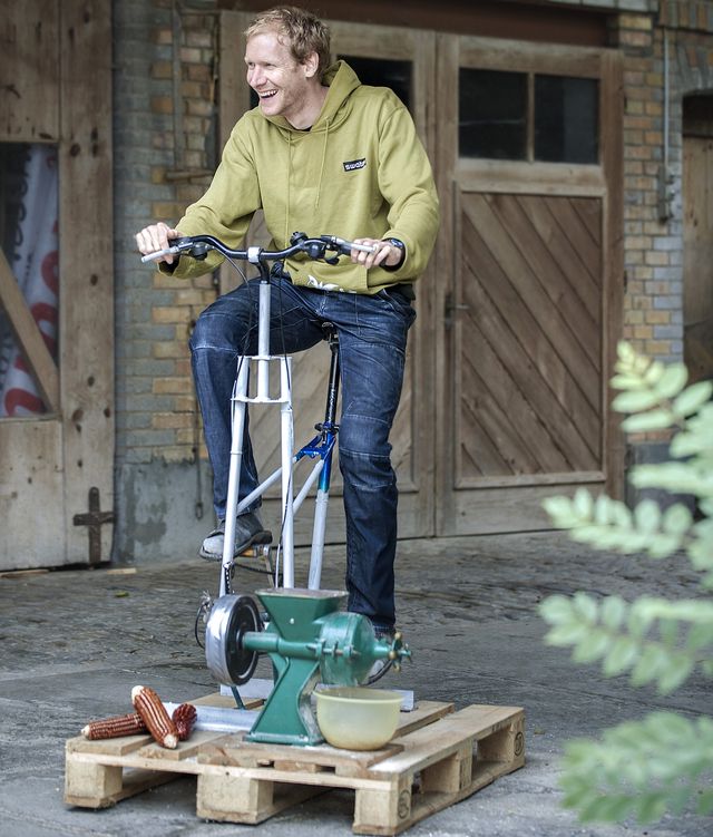 Das Velo, das auch Mais mahlt | Berner Zeitung