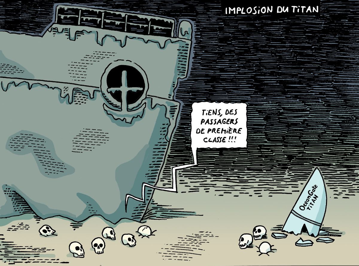 Dessin du 24 juin: Implosion du Titan | Tribune de Genève