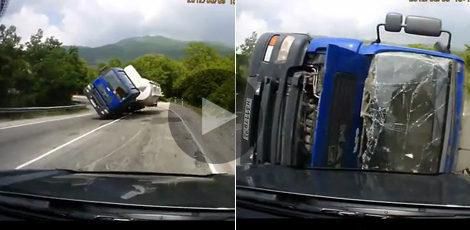 Vidéo impressionnante – Un spectaculaire accident de la route en Russie ...