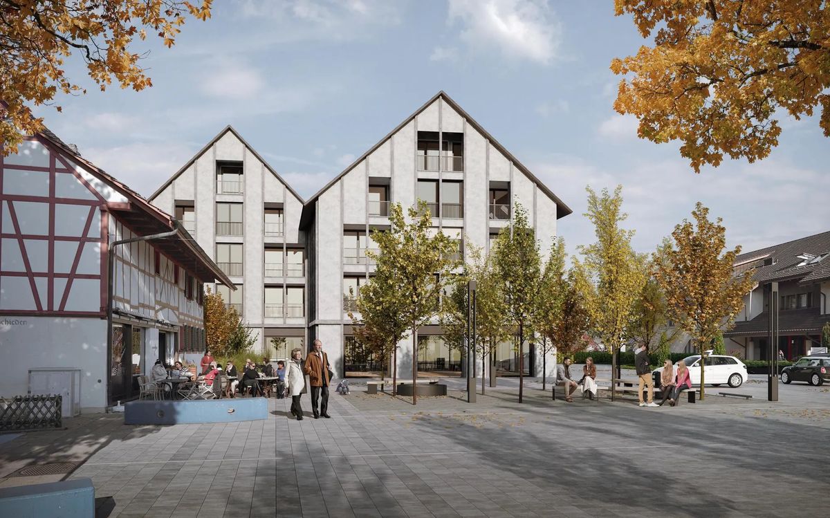 Überbauung im Dorfzentrum: 65 Wohnungen im Zentrum von Niederhasli sind ...