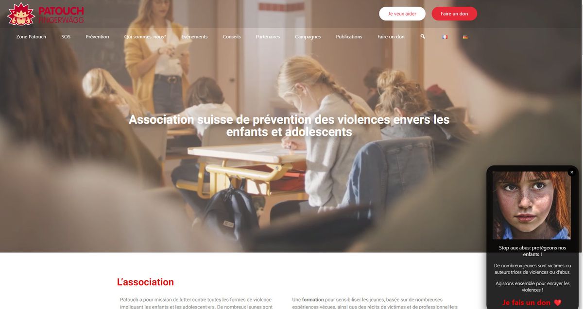 Vaud: L’association Patouch est virée des écoles | 24 heures