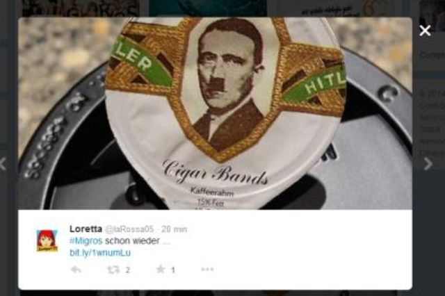 Des portraits d'Hitler sur des pots de crème à café | 24 heures