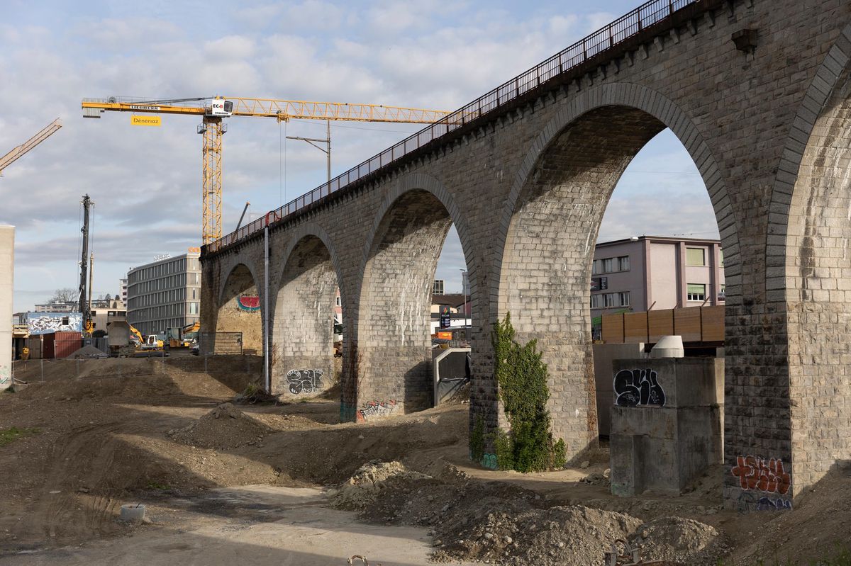 Chantier du tramway : Gros lifting pour le viaduc de Malley | 24 heures