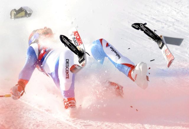 Crashes à gogo sur la terrible Streif de Kitzbühel