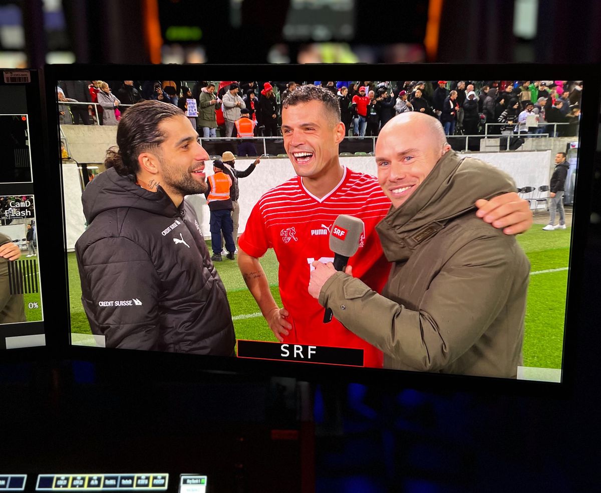 SRF-Moderator Jeff Baltermia: «Am Ende des Spiels renne ich zum Feld ...