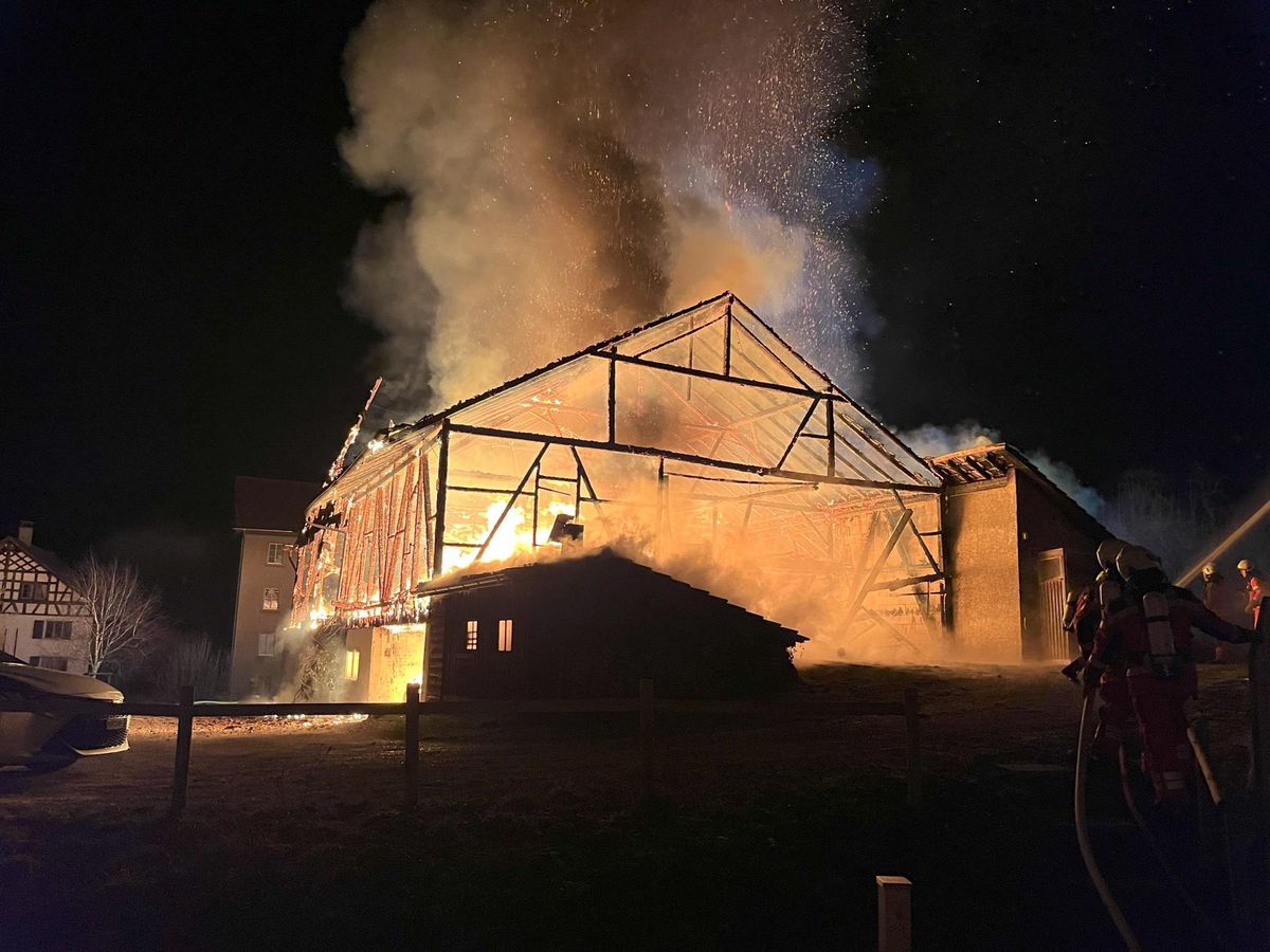 Scheune in Gossau im Vollbrand: über eine Million Franken Schaden | Tages-Anzeiger