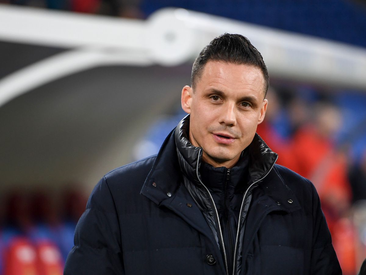 FC Basel: David Degen und Daniel Stucki vor den Medien