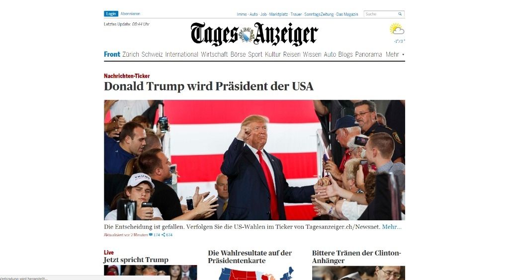 Störungen auf Tagesanzeiger.ch | Tages-Anzeiger