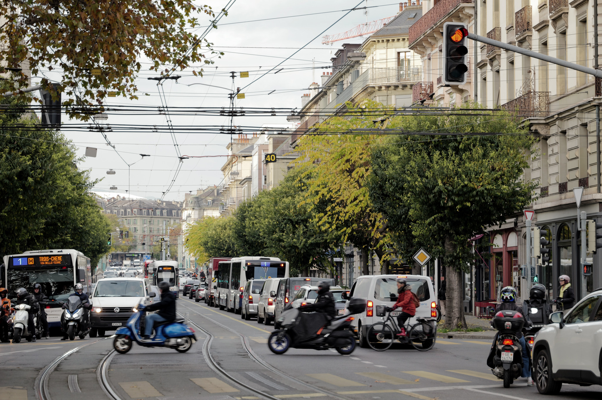Genève: un gyropode et une moto entrent en collision