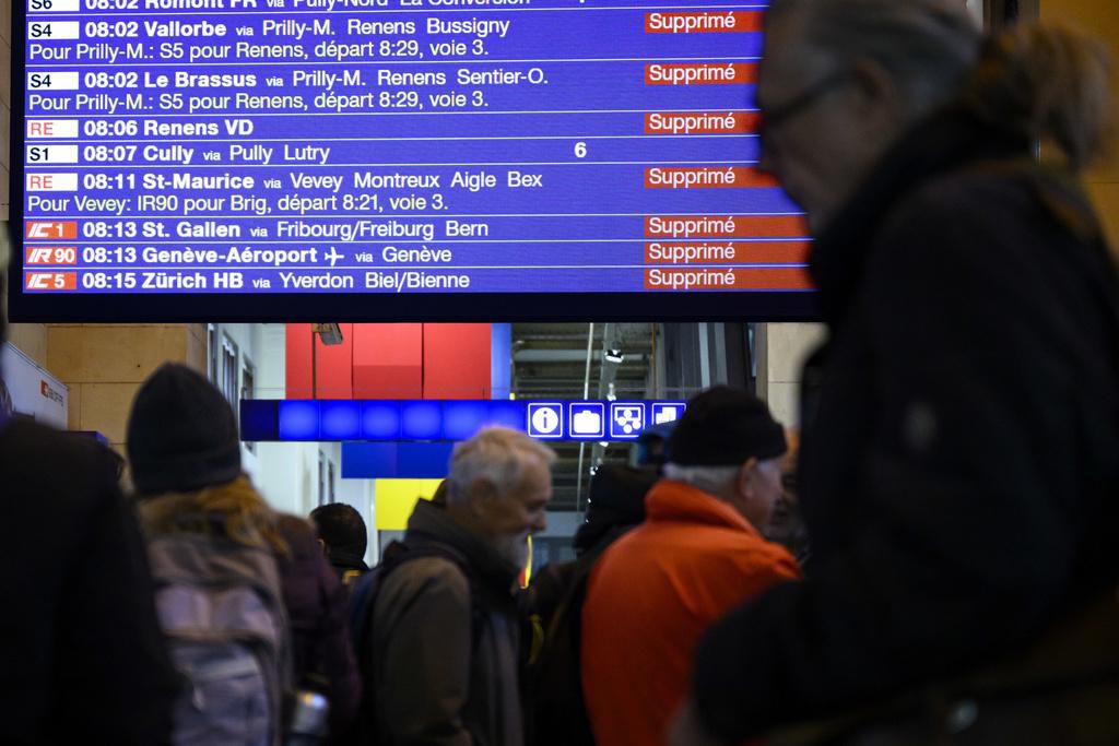La circulation des trains a repris entre Lausanne et Genève | 24 heures
