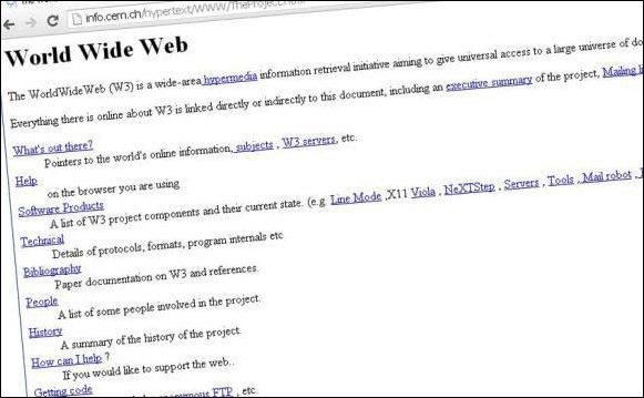 20 ans du web – Voici à quoi ressemblait le premier site web - L'essentiel