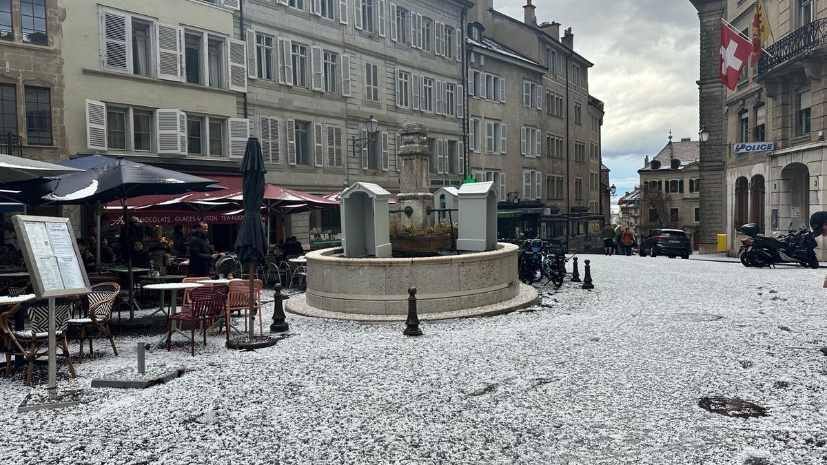 Genève: la grêle a fait une passage éclair ce dimanche | Tribune de Genève